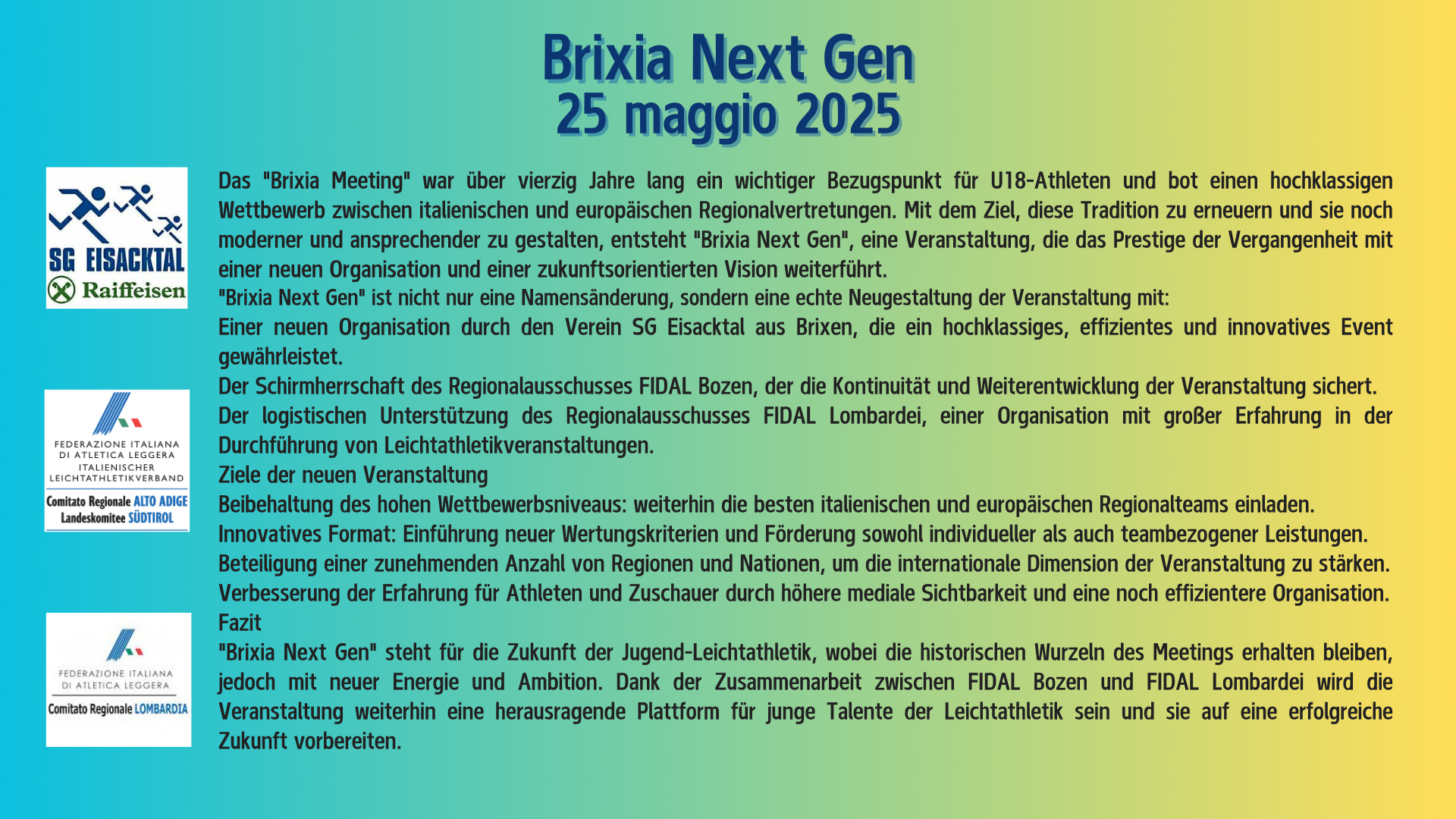 FIDAL - Federazione Italiana Di Atletica Leggera